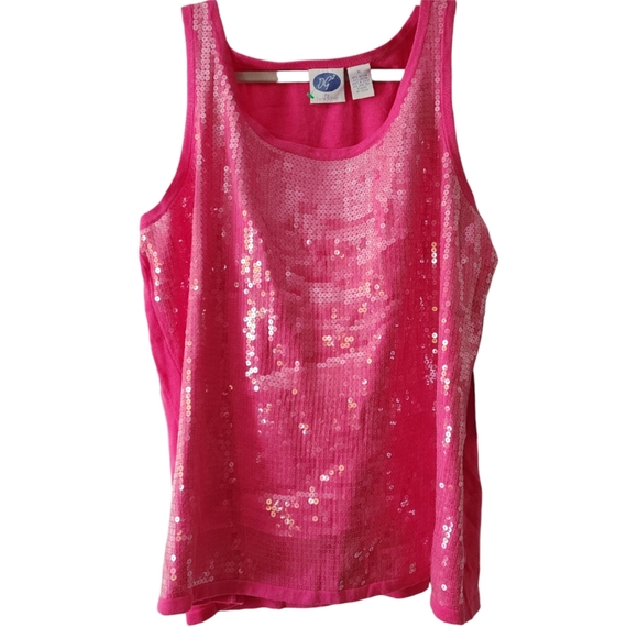 DG2 by Diane Gilman | Tops | Dg2 By Diane Gilman Sz Xl Pink Sparkle ...